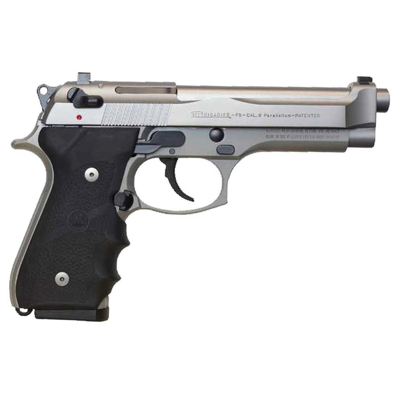 Beretta 92FS Brigadier Inox 9mm 4.9" Polymer Grips Stainless Finish 15 ...
