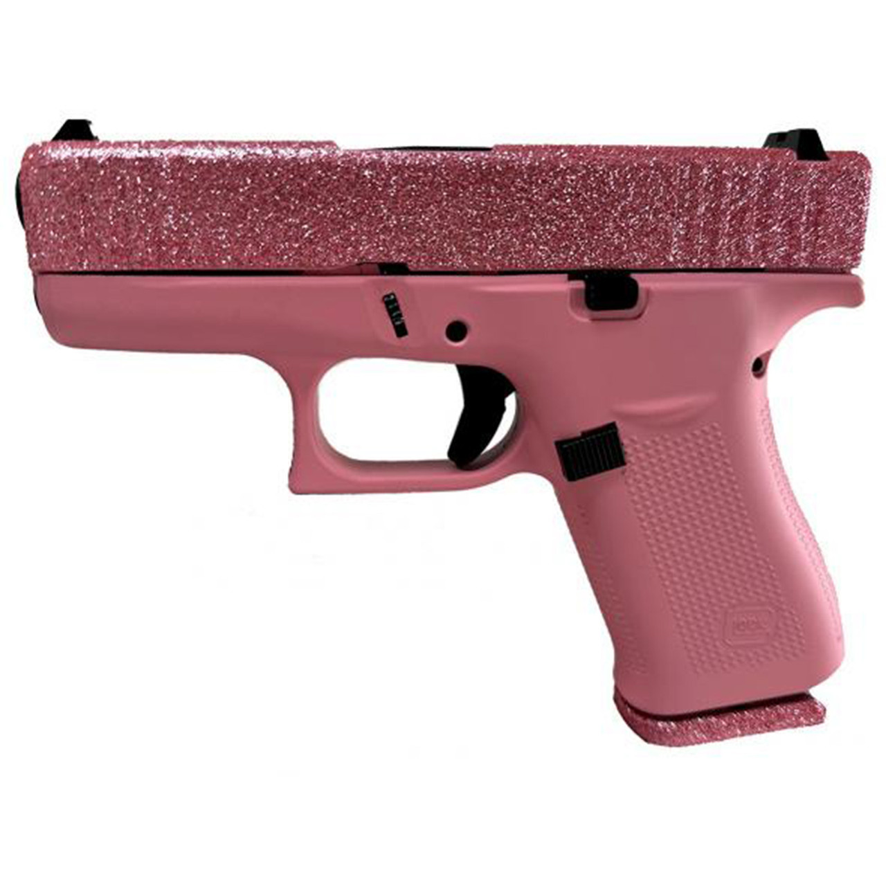 Glock 43X "Bubble Gum Glitter" 9MM 3.4" Barrel 10-Rnd - Fin Feather Fur ...