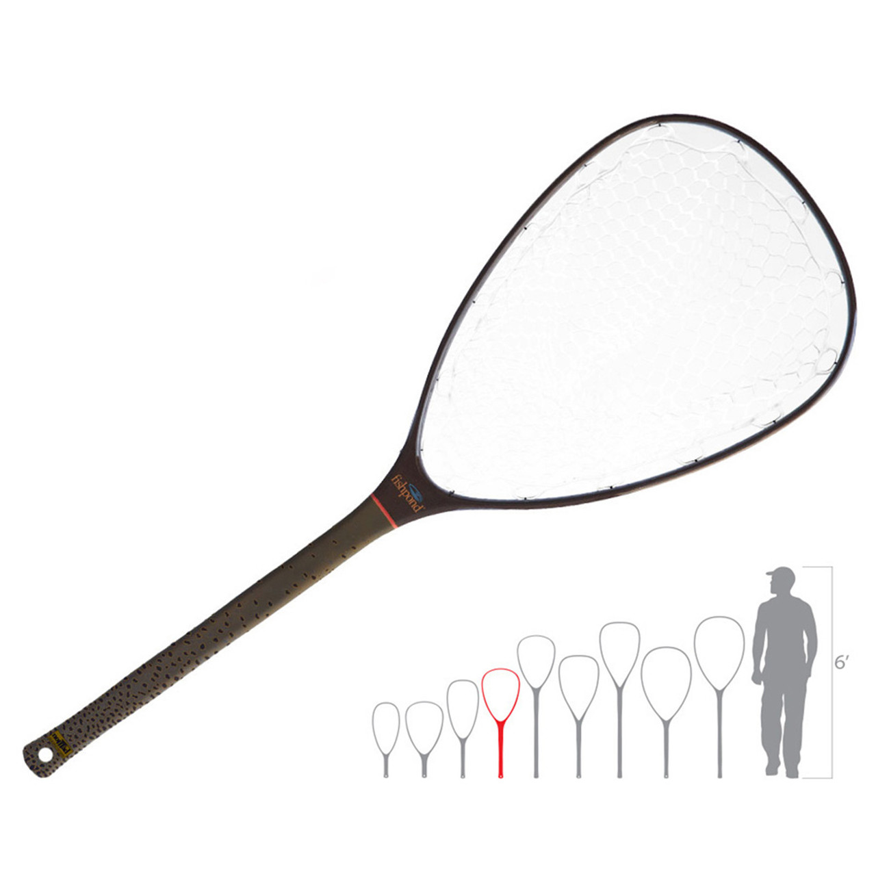 FISHPOND Nomad Mid-Length Fishing Net - Tailwater Black - Fin Feather ...