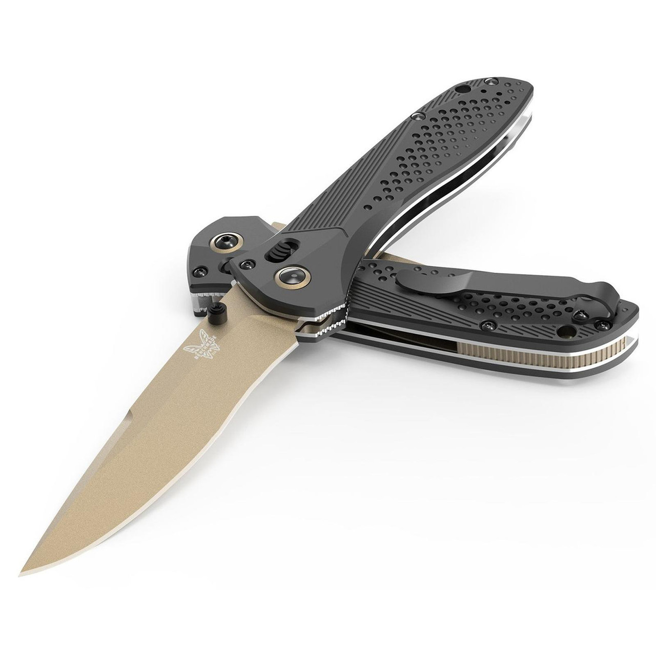 Benchmade 710FE-2401 Seven Ten AXIS Folder 4.0" FDE PVD Finish CPM ...