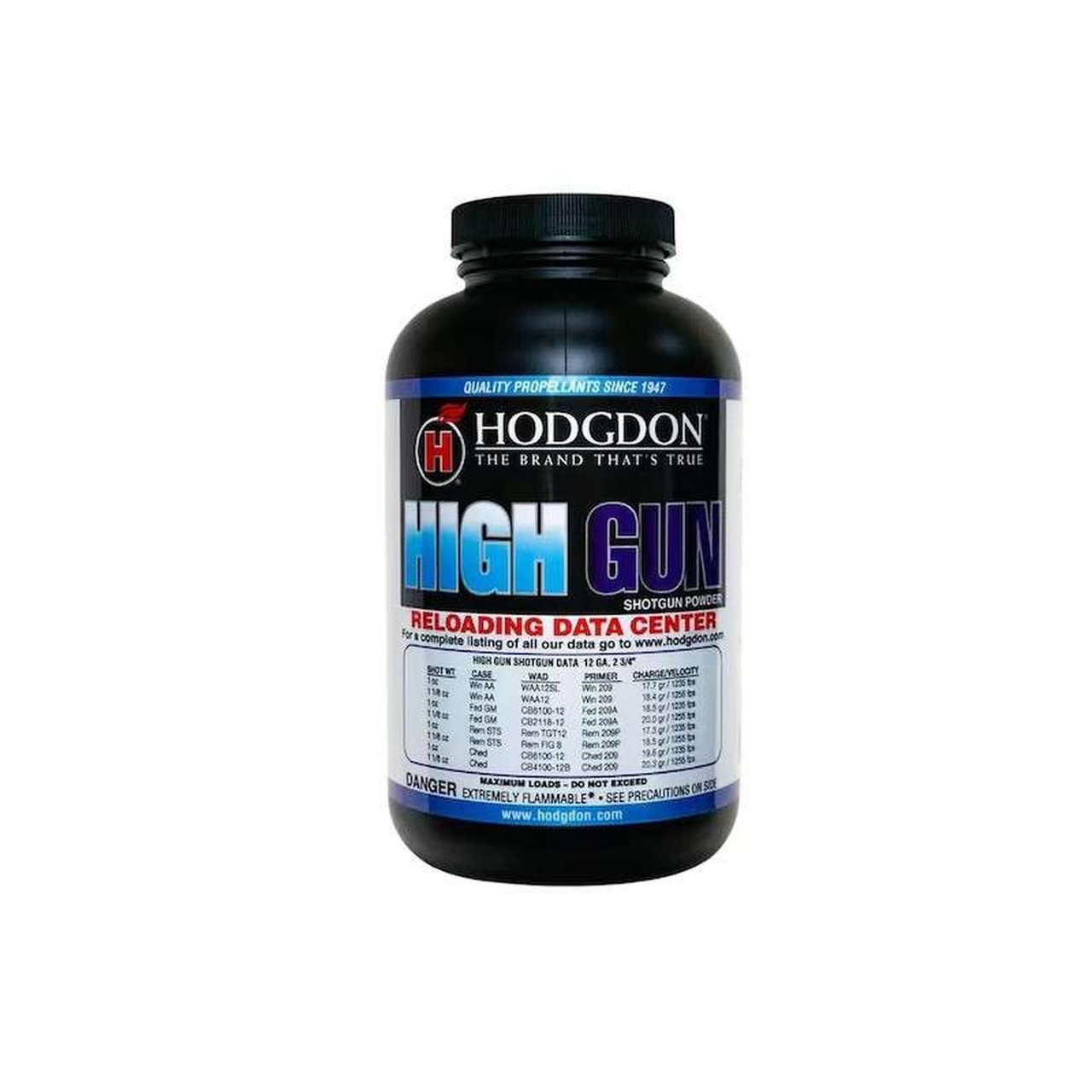 Hodgdon High Gun Smokeless Shotgun Pistol Powder 1lb - Fin Feather Fur ...