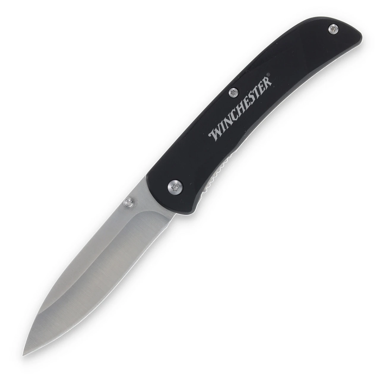 Winchester Folding Knife 3" Plain Edge Aluminium Drop Point - Fin ...