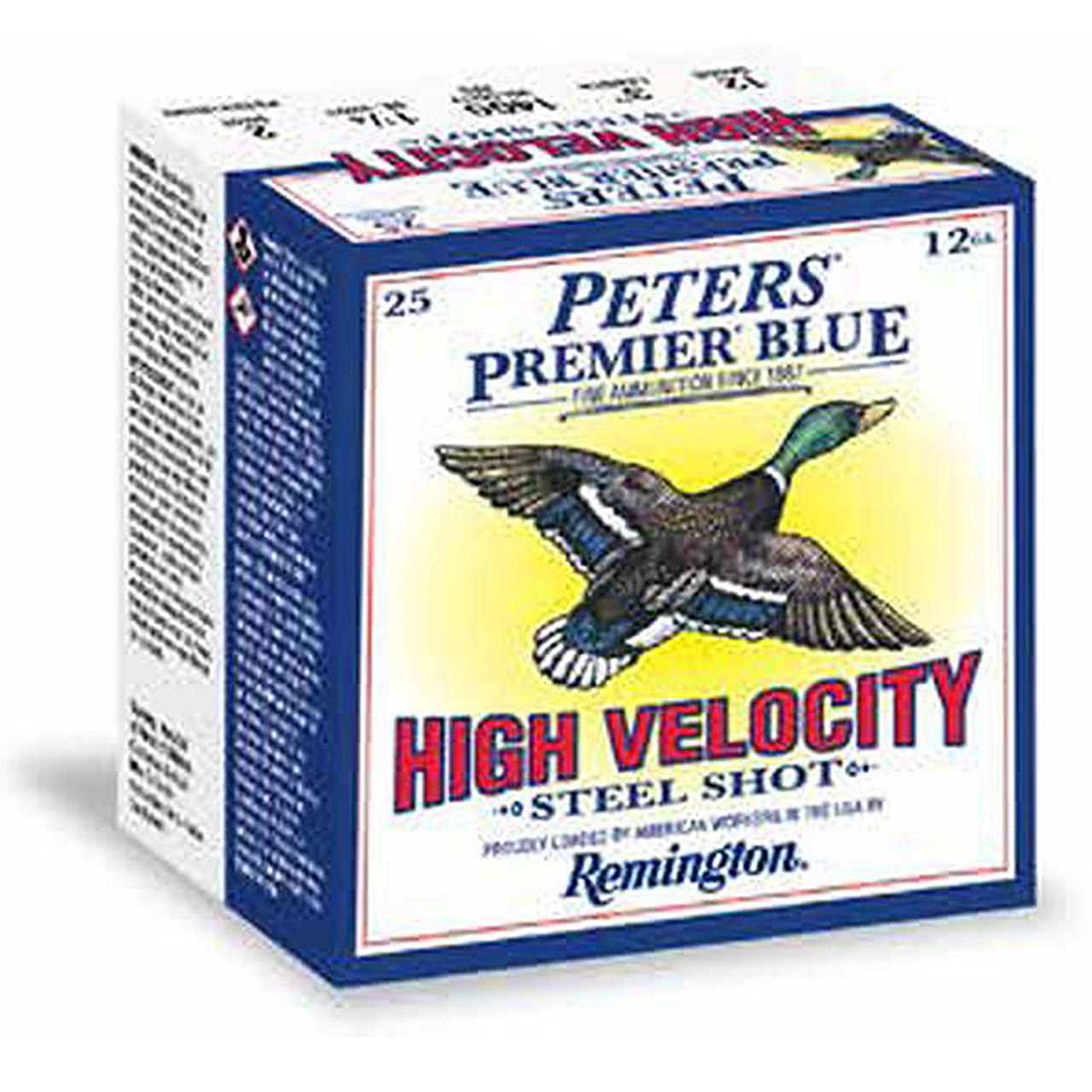 Remington Peters Premier Blue High Velocity Steel Shotshells 12 GA 3" 1 ...