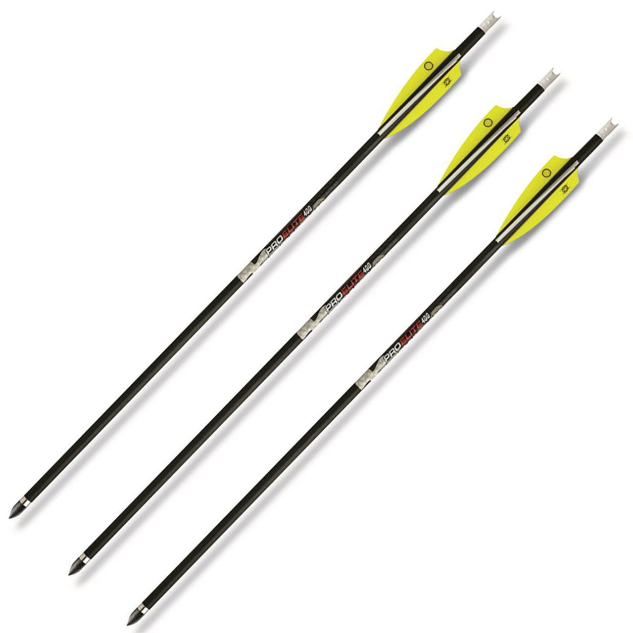 TenPoint Pro Elite 400 Carbon Crossbow Arrows - 3 Pack - Fin Feather ...
