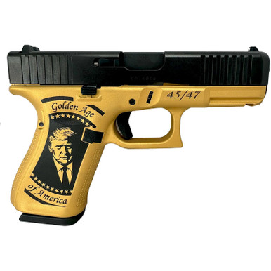 Glock 19 GEN5 9mm 4.02" Barrel (3)15RD Trump Victory/Golden Age - Fin ...