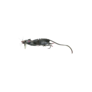 Savage Gear 3D Rat Lure 6.5" Grey - Fin Feather Fur Outfitters