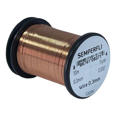 Semperfli Wire 0.3mm Bright Copper - Fin Feather Fur Outfitters