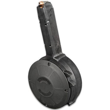 Red White & Blue GLOCK Drum Magazine 9mm 50 Rounds Polymer Black ...