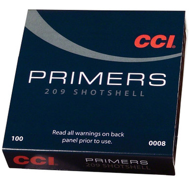 CCI 0008 209 SHOTSHELL PRIMER 100 PACK - Fin Feather Fur Outfitters