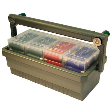MTM SSC SHOTSHELL BOX CADDY WITH 4 SS25'S - Fin Feather Fur Outfitters