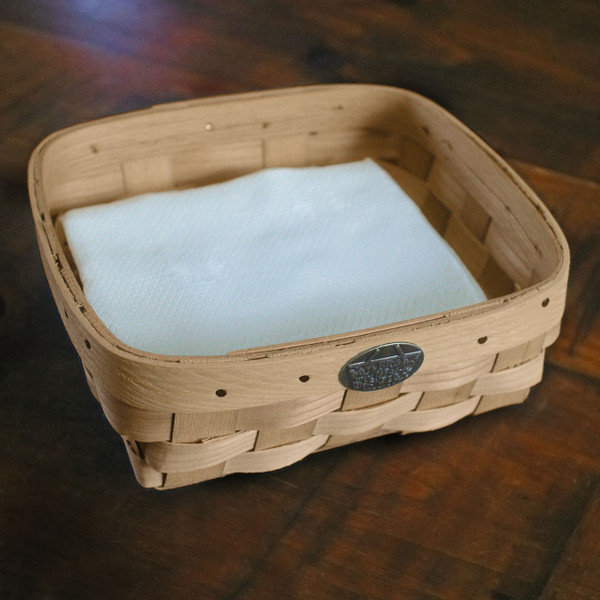 Napkin Tabletop Basket | Peterboro Square Napkin Basket