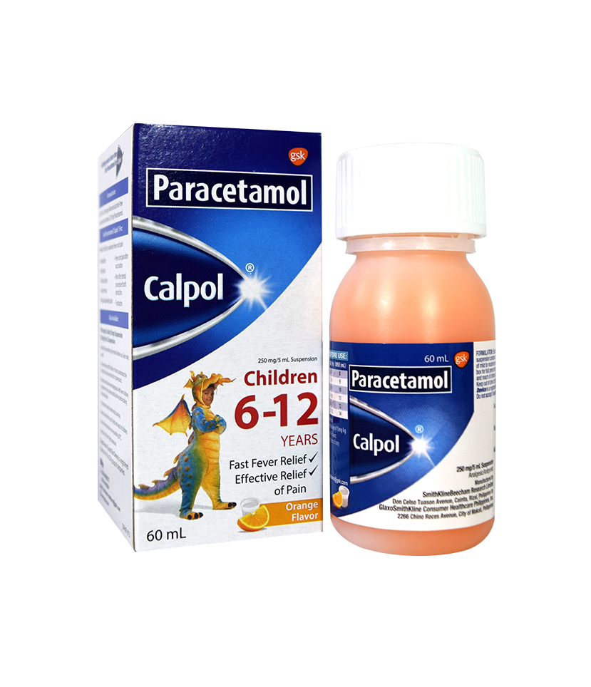 Calpol Children 6-12 Orange 250 mg / 5mL Suspension 60mL - St. Joseph ...