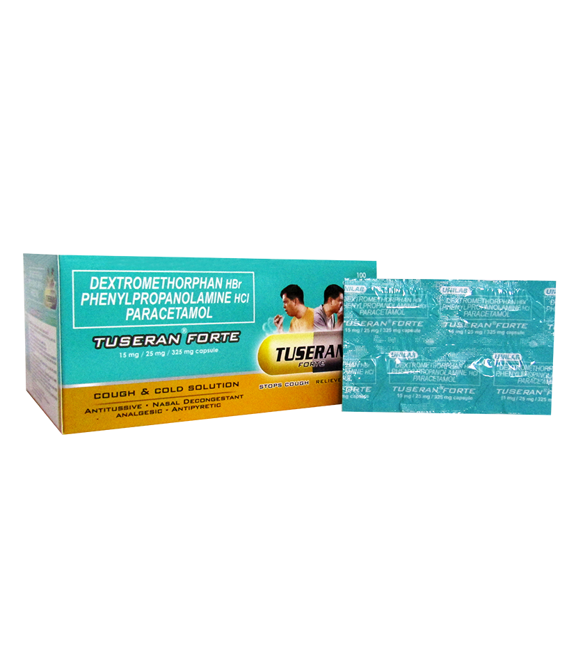 Tuseran Forte 15mg / 25mg / 325mg 1 Capsule - St. Joseph Drug - Online ...