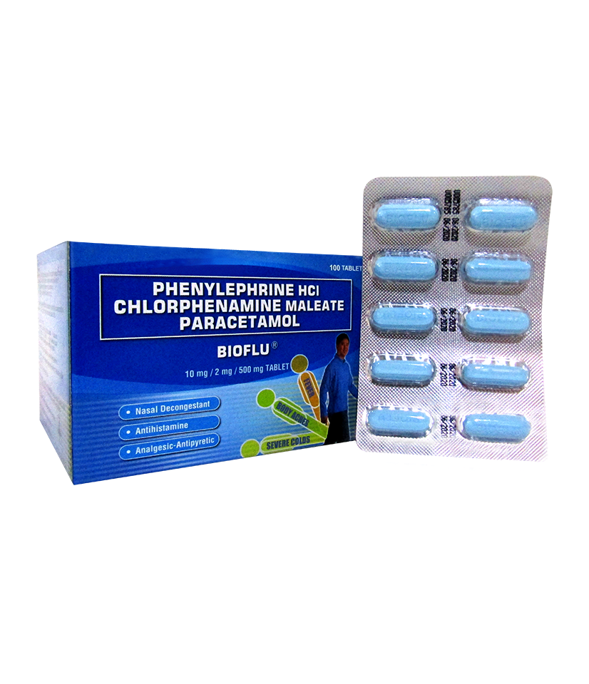 Bioflu Reformulated 10mg / 2mg / 500mg 1 Tablet - St. Joseph Drug ...