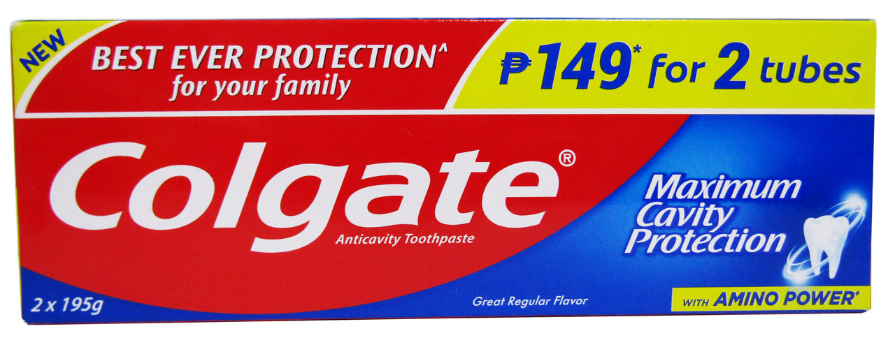 Colgate Great Regular Flavor 2X195g - St. Joseph Drug - Online Store