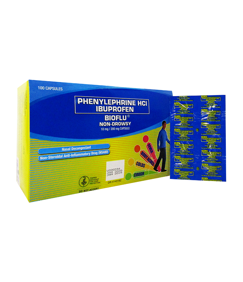 Bioflu Non-Drowsy 10mg / 200mg 1 Capsule - St. Joseph Drug - Online Store