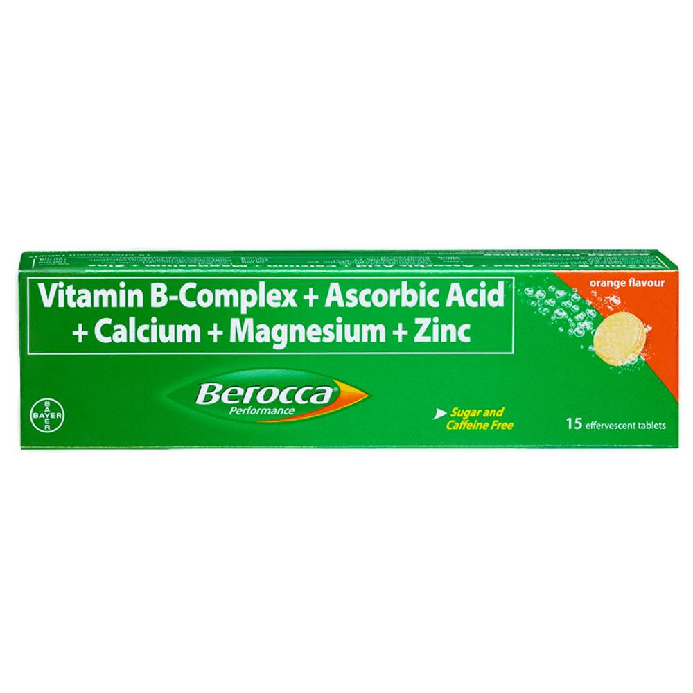 Berocca Orange Effervescent Tablets - 15S - St. Joseph Drug - Online Store