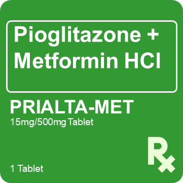 Prialta-Met 30mg/500mg 1 Tablet - St. Joseph Drug - Online Store