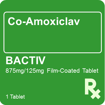 Bactiv 500mg / 125mg 1 Tablet - St. Joseph Drug - Online Store