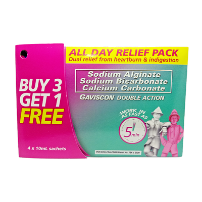 Gaviscon Double Action 10mL 1 Sachet - St. Joseph Drug - Online Store