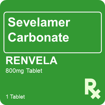 Renvela 800mg 1 Tablet - St. Joseph Drug - Online Store