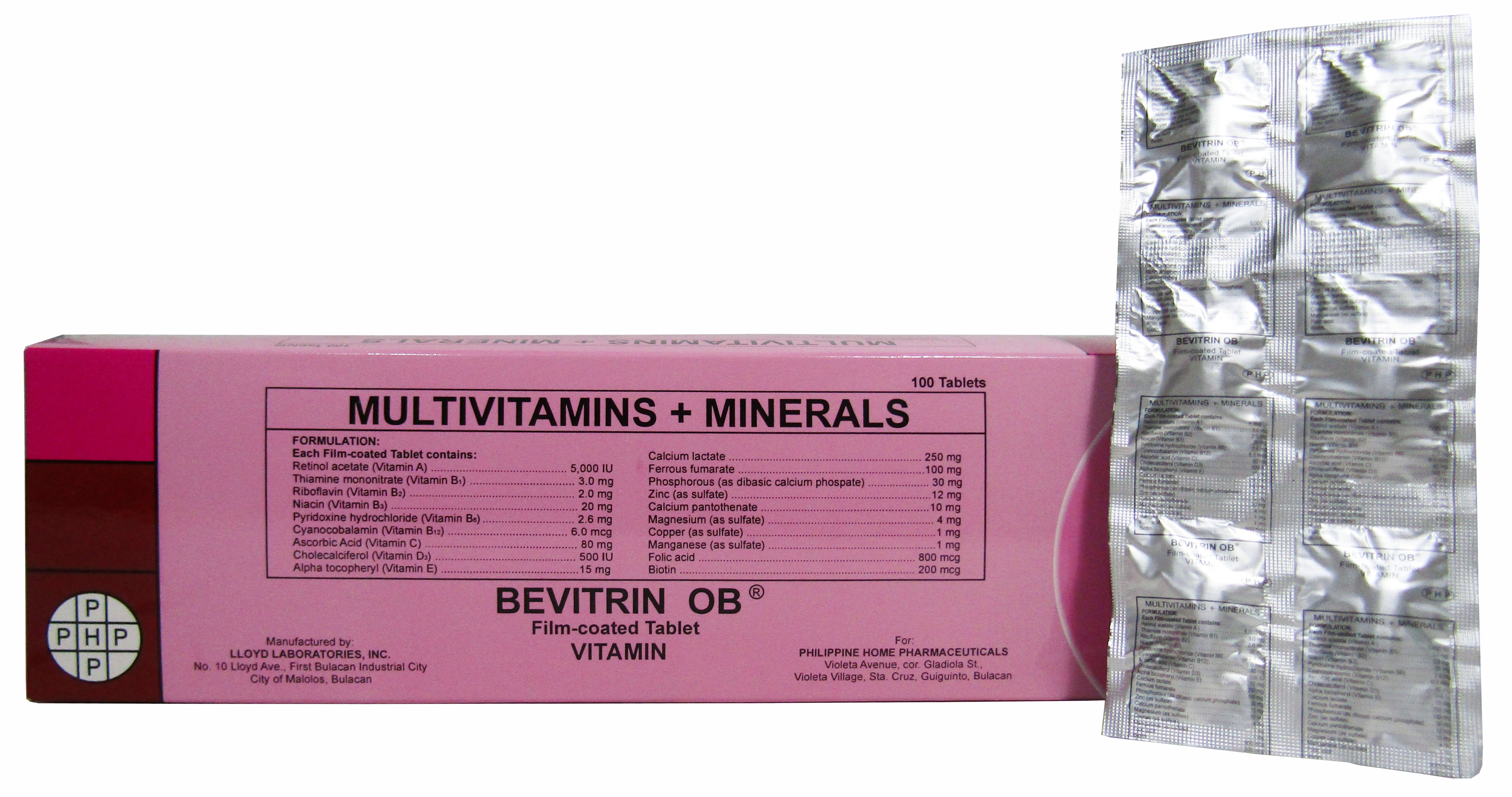 Bevitrin OB Multivitamins and Minerals 1 Tablet - St. Joseph Drug ...