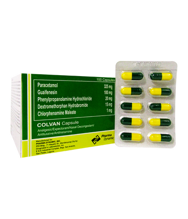 Colvan 325mg / 100mg / 20mg / 15mg / 1mg 1 Capsule - St. Joseph Drug ...