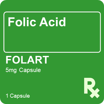 Folart 5mg 1 Capsule - St. Joseph Drug - Online Store
