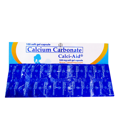 Calci-Aid 500mg 1 Capsule - St. Joseph Drug - Online Store