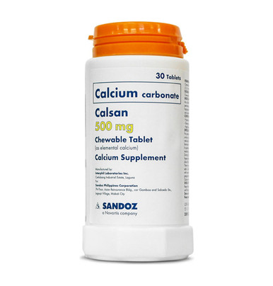 Calsan 500mg 1 Chewable Tablet - St. Joseph Drug - Online Store