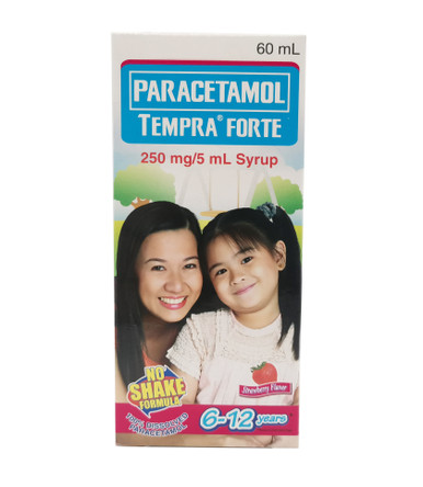Tempra Forte 250/5mL Strawberry Syrup 60mL - St. Joseph Drug - Online Store