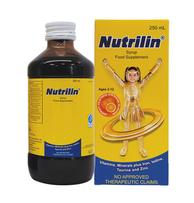 Nutrilin Multivitamins and Minerals Syrup 250mL - St. Joseph Drug ...
