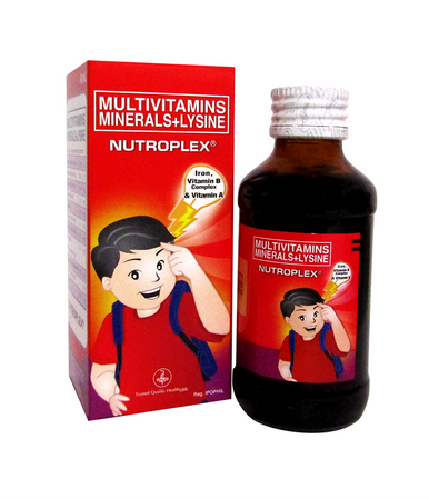 Nutroplex Multivitamins w/ Lysine Syrup 60mL - St. Joseph Drug - Online ...