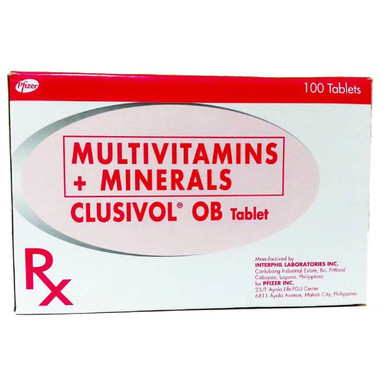 Clusivol OB Multivitamins and Minerals 1 Tablet - St. Joseph Drug ...