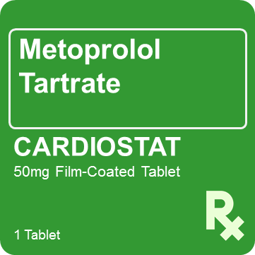 Cardiostat 50mg 1 Tablet - St. Joseph Drug - Online Store