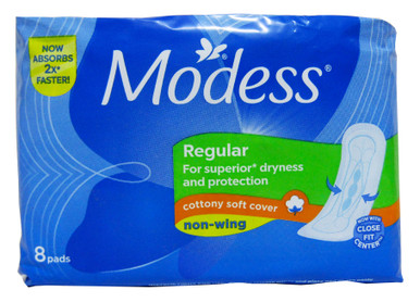 Modess Cottony Soft Regular Non-Wing 8S - St. Joseph Drug - Online Store