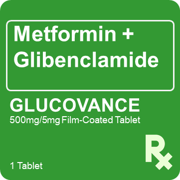 Glucovance 500mg/5mg 1 Tablet - St. Joseph Drug - Online Store