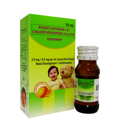 Disudrin 2.5mg / 0.5mg / mL Orange Drops 10mL - St. Joseph Drug ...