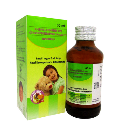Disudrin 5mg / 1mg / 5mL Orange Syrup 60mL - St. Joseph Drug - Online Store