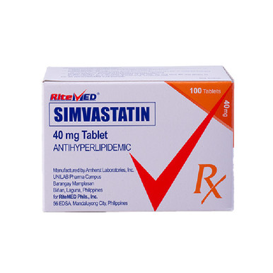 Simvastatin RiteMed 40mg 1 Tablet - St. Joseph Drug - Online Store