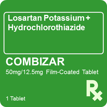 Combizar 50mg/12.5mg 1 Tablet - St. Joseph Drug - Online Store