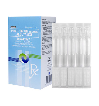 Duavent 500mcg / 2.5mg / 2.5mL Solution for Inhalation Nebule - St ...