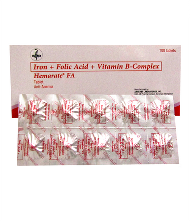 Hemarate FA 60mg / 600mcg / 20mg / 25mcg 1 Tablet - St. Joseph Drug ...