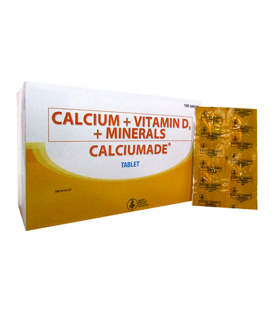 Calciumade 600mg / 400IU/40mg / 7.5mg / 1.8mg 1 Tablet - St. Joseph ...