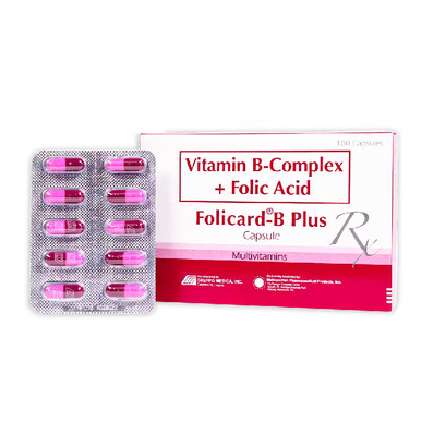 Folicard-B Plus 200mg / 50mg / 500mcg / 5mg 1 Capsule - St. Joseph Drug ...