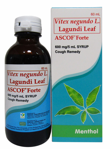 Ascof Forte 600mg / 5mL Syrup Menthol 60mL - St. Joseph Drug - Online Store