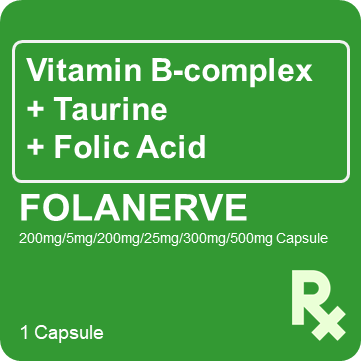 Folanerve 200mg / 5mg / 200mg / 25mg / 300mg / 500mg 1 Capsule - St ...