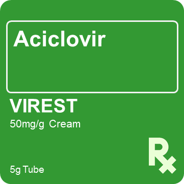 Virest 50mg / g Cream Tube 5g - St. Joseph Drug - Online Store