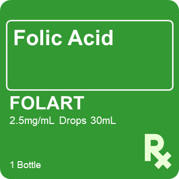 Folart 2.5mg /mL Drops 30mL - St. Joseph Drug - Online Store