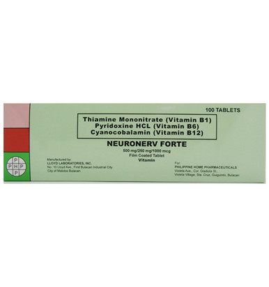 Neuronerv Forte 500mg / 250mg / 1mg 1 Tablet - St. Joseph Drug - Online ...